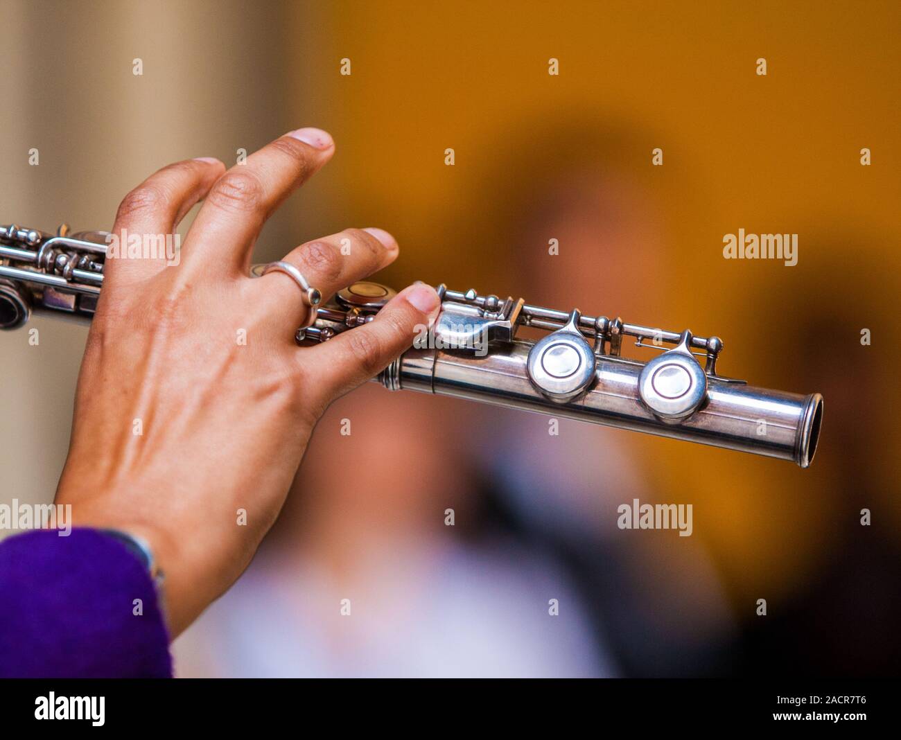 Silver flute hi-res stock photography and images - Alamy