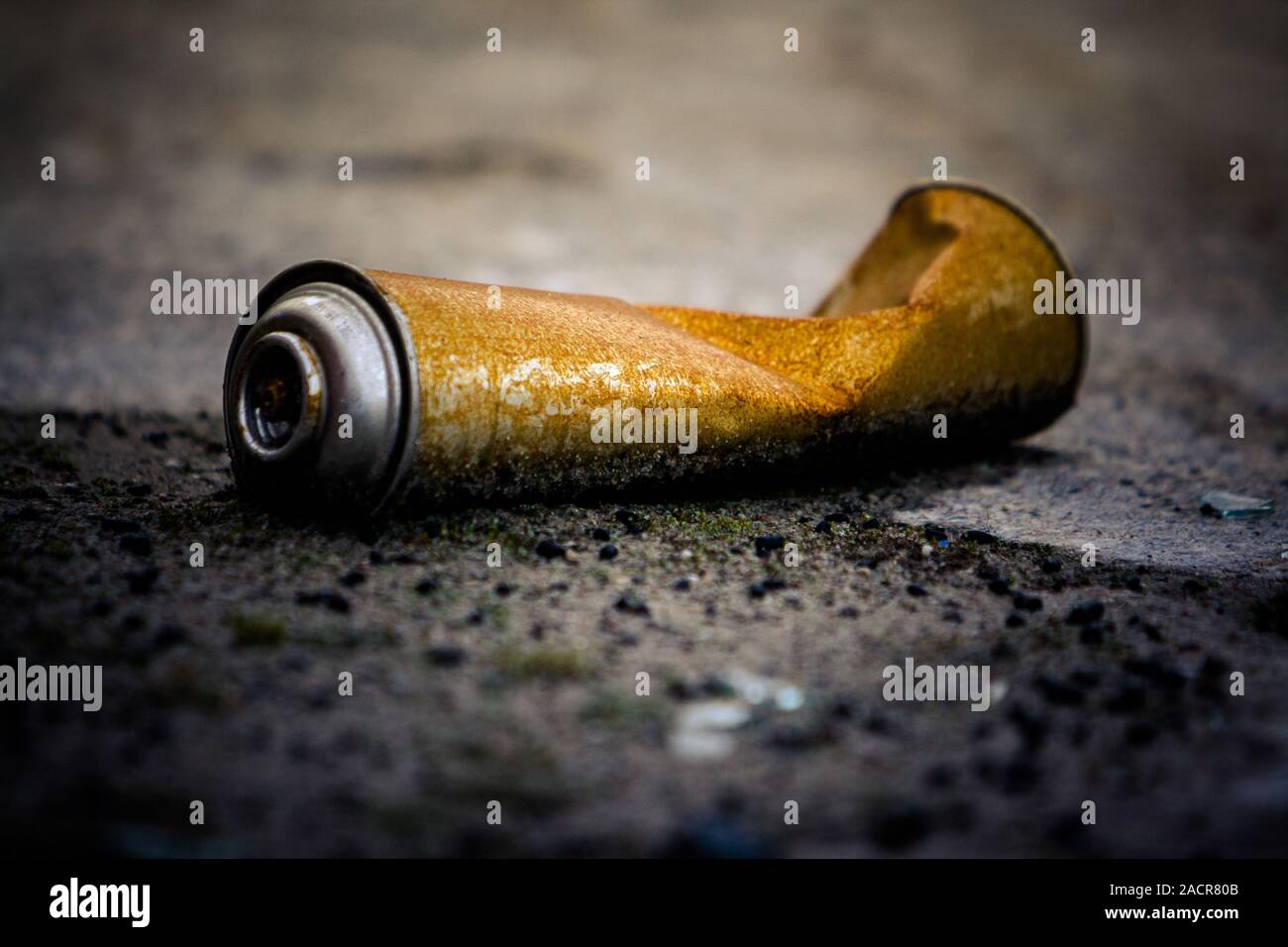 old aerosol can Stock Photo - Alamy