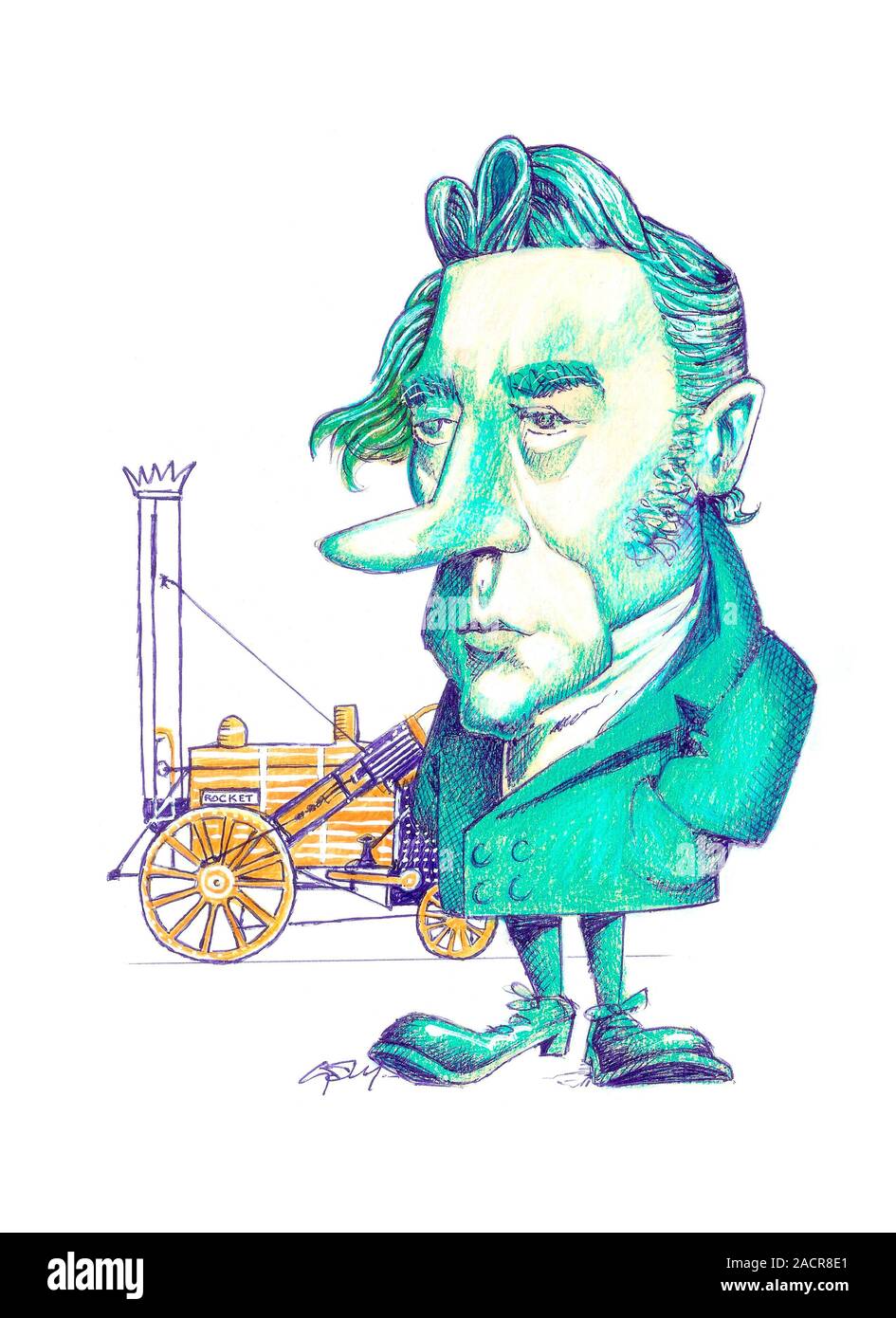 George Stephenson (1781-1848), British engineer and pioneer of railway ...
