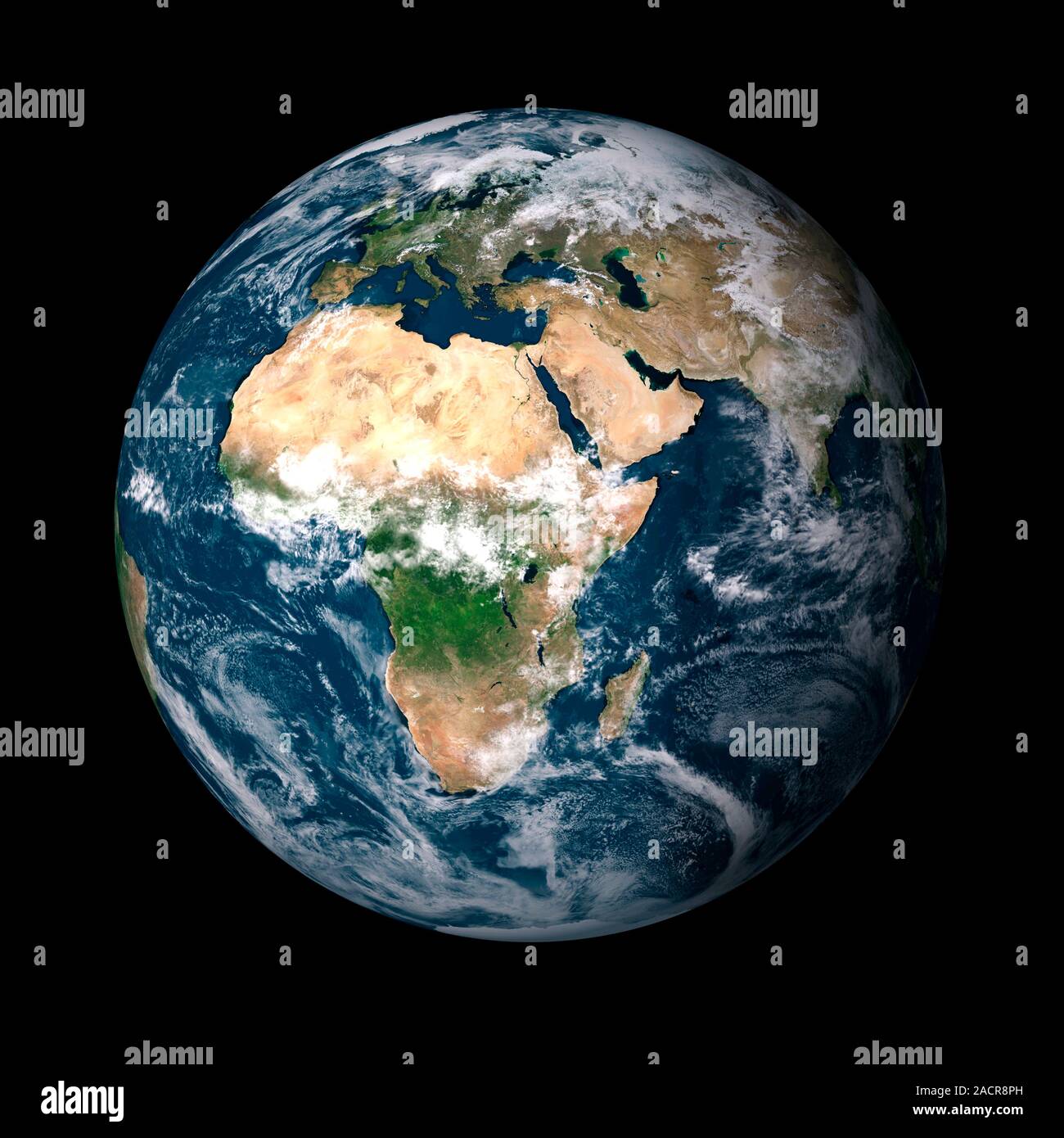 Earth from space, computer artwork Stock Photo - Alamy