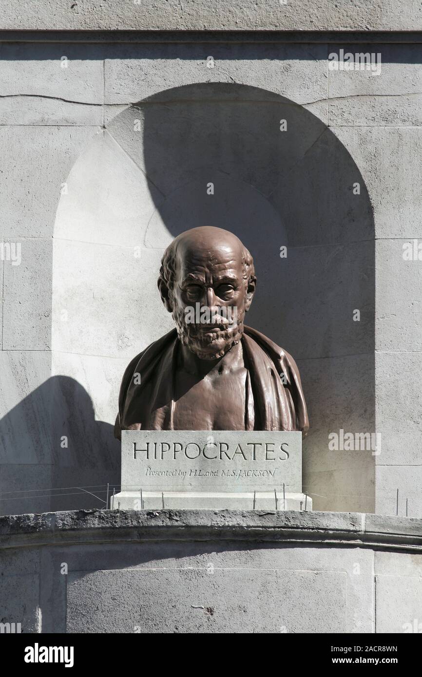 Bust of Hippocrates (c.460-370 BC), Ancient Greek physician and ...