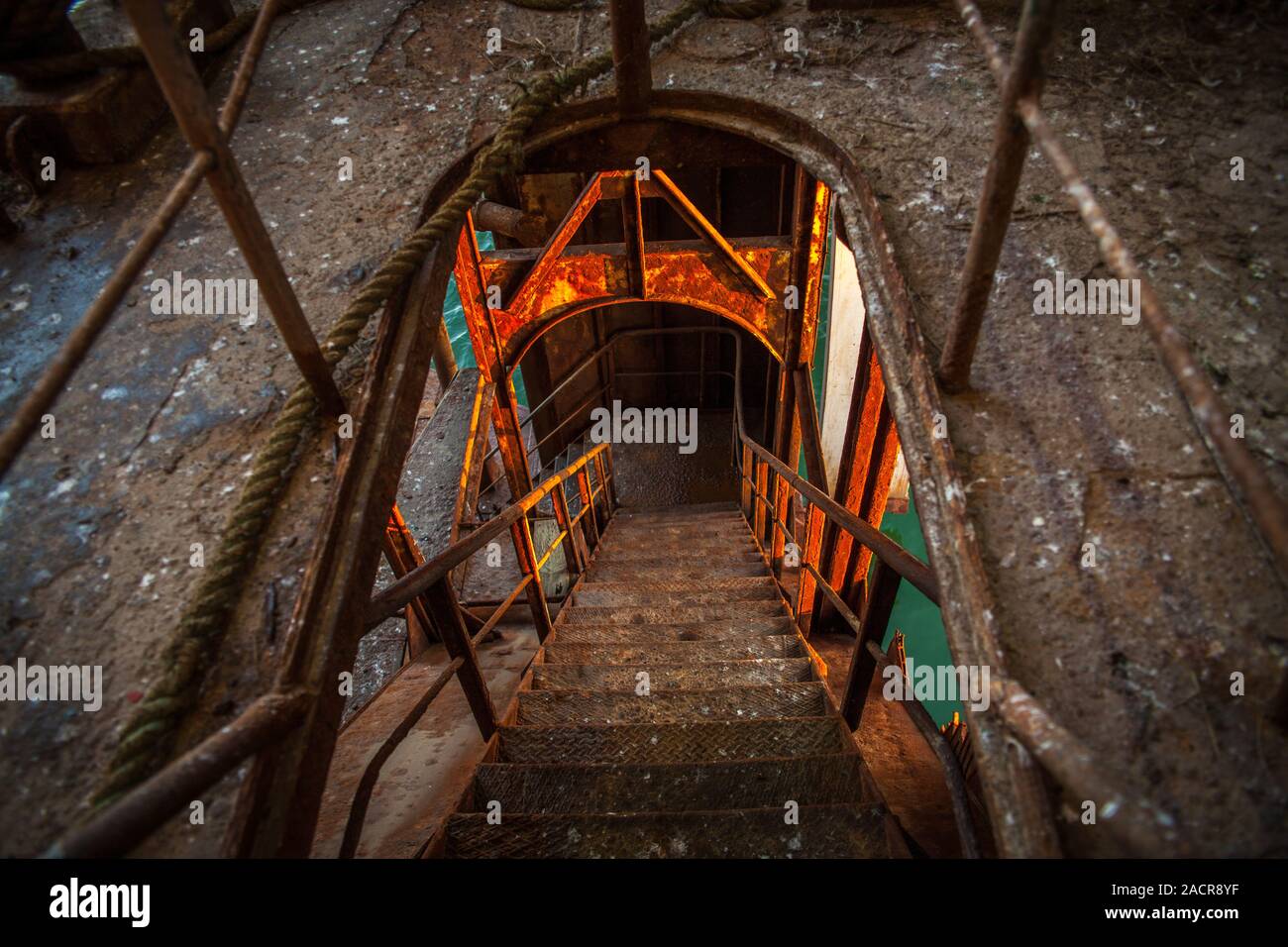 rusty steel staircase Stock Photo - Alamy