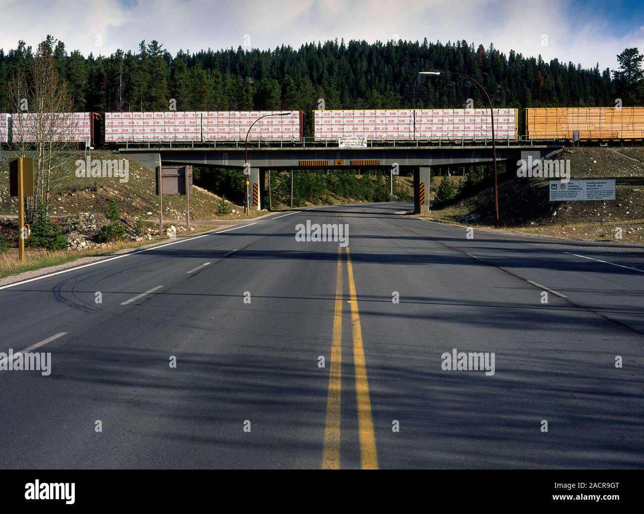 Canadian railroad overpass Stock Photo - Alamy