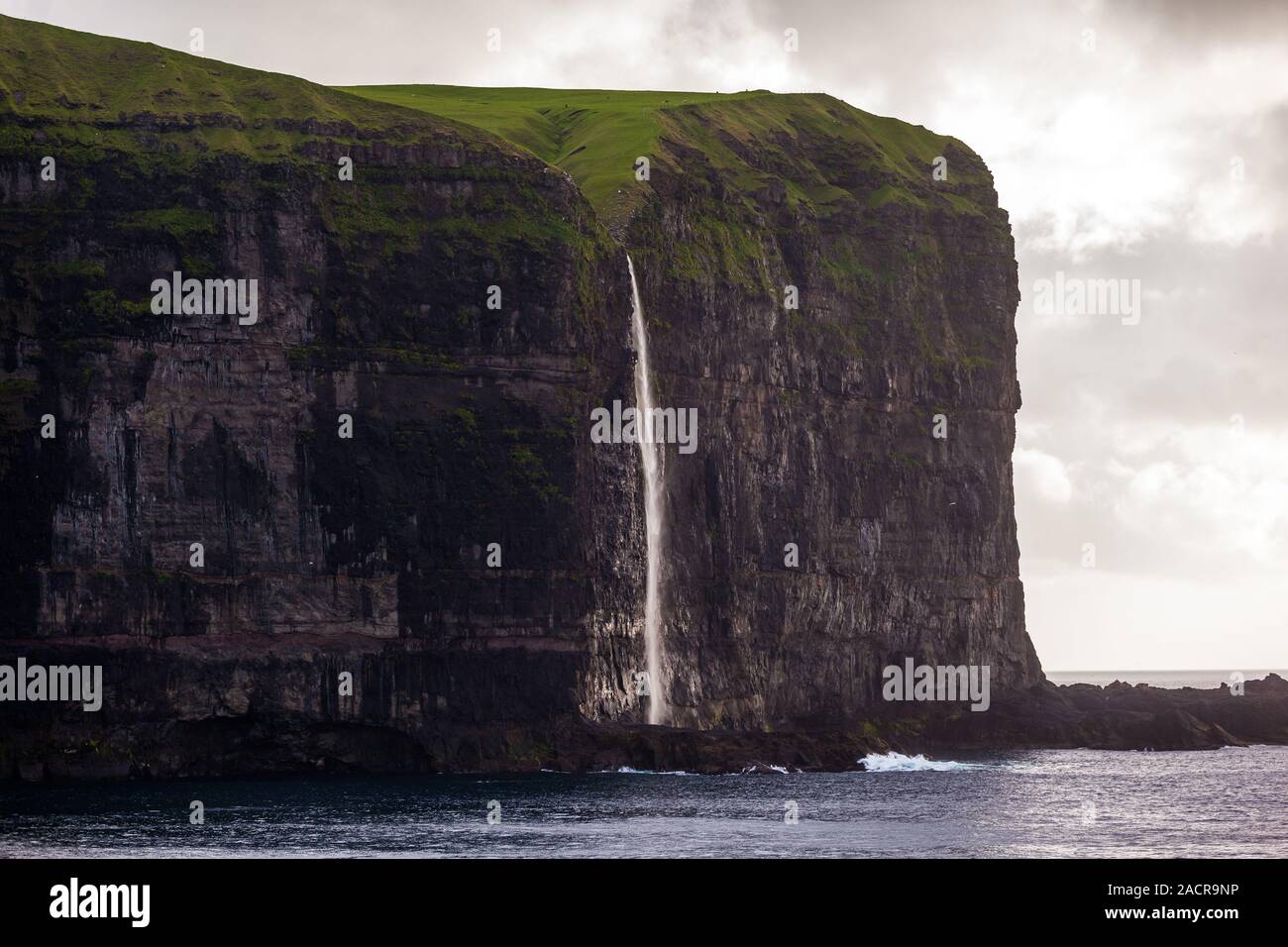 waterfall on Faroe Islands Stock Photo - Alamy