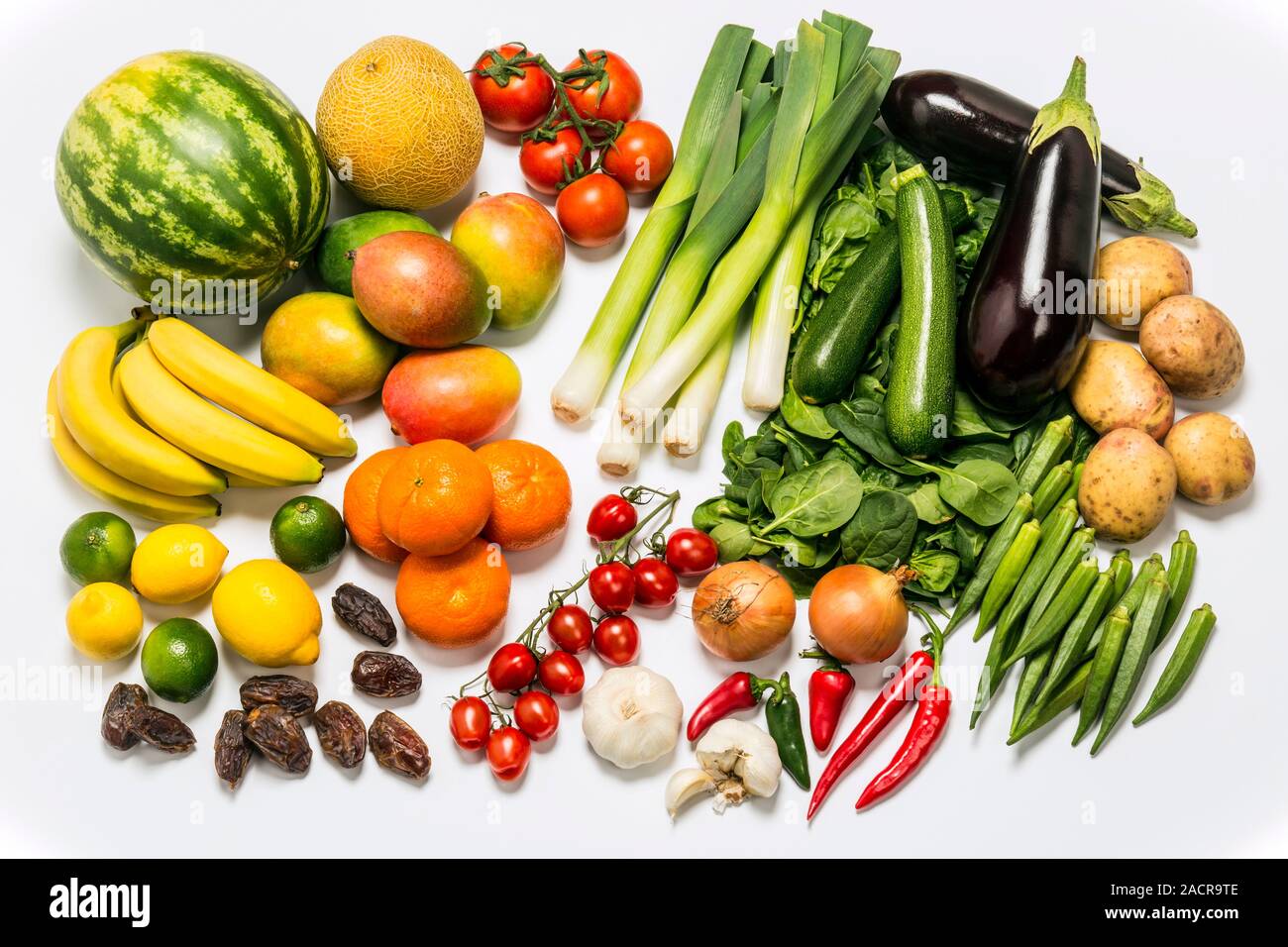 Assorted fruit and vegetables Stock Photo - Alamy