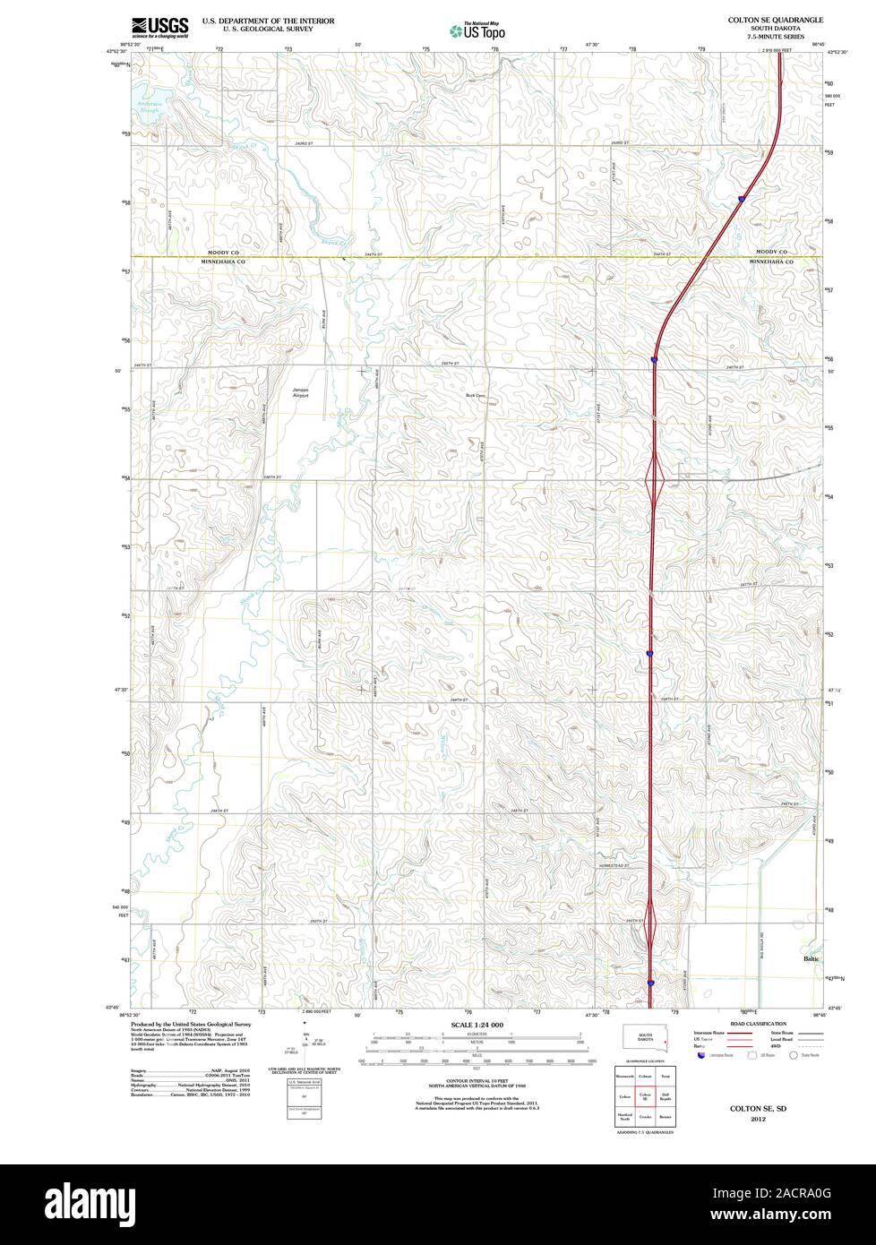 Colton map Cut Out Stock Images & Pictures - Alamy