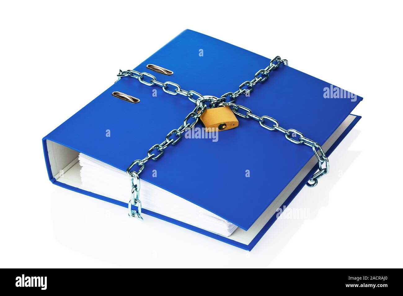 Files folder closed with chain Stock Photo - Alamy