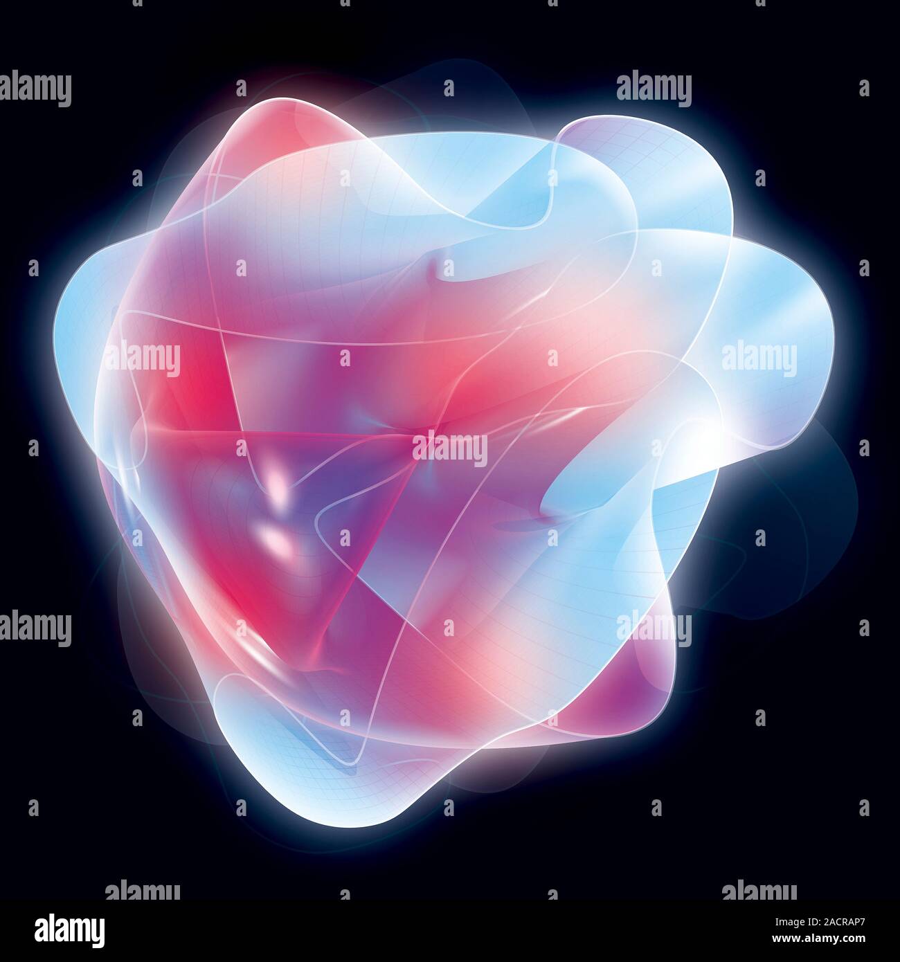 Calabi-yau manifold, computer artwork. Calabi-yau manifolds are six ...