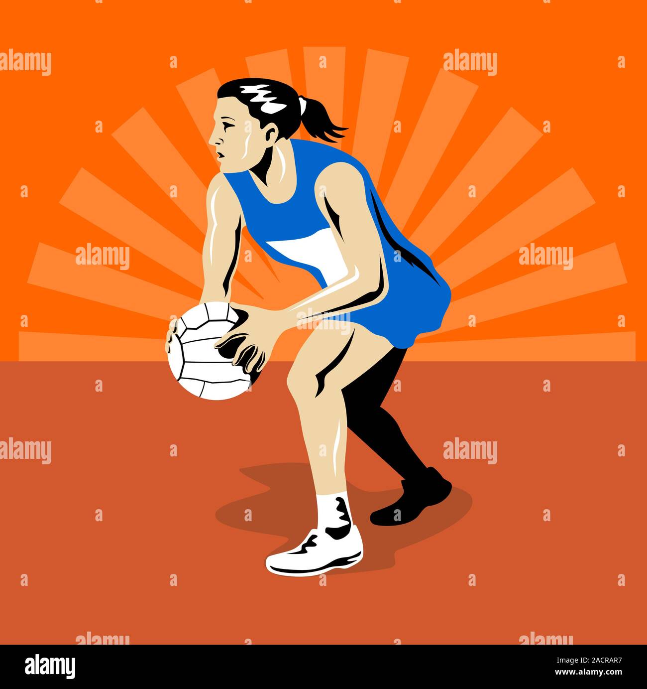 Netball design hi-res stock photography and images - Alamy