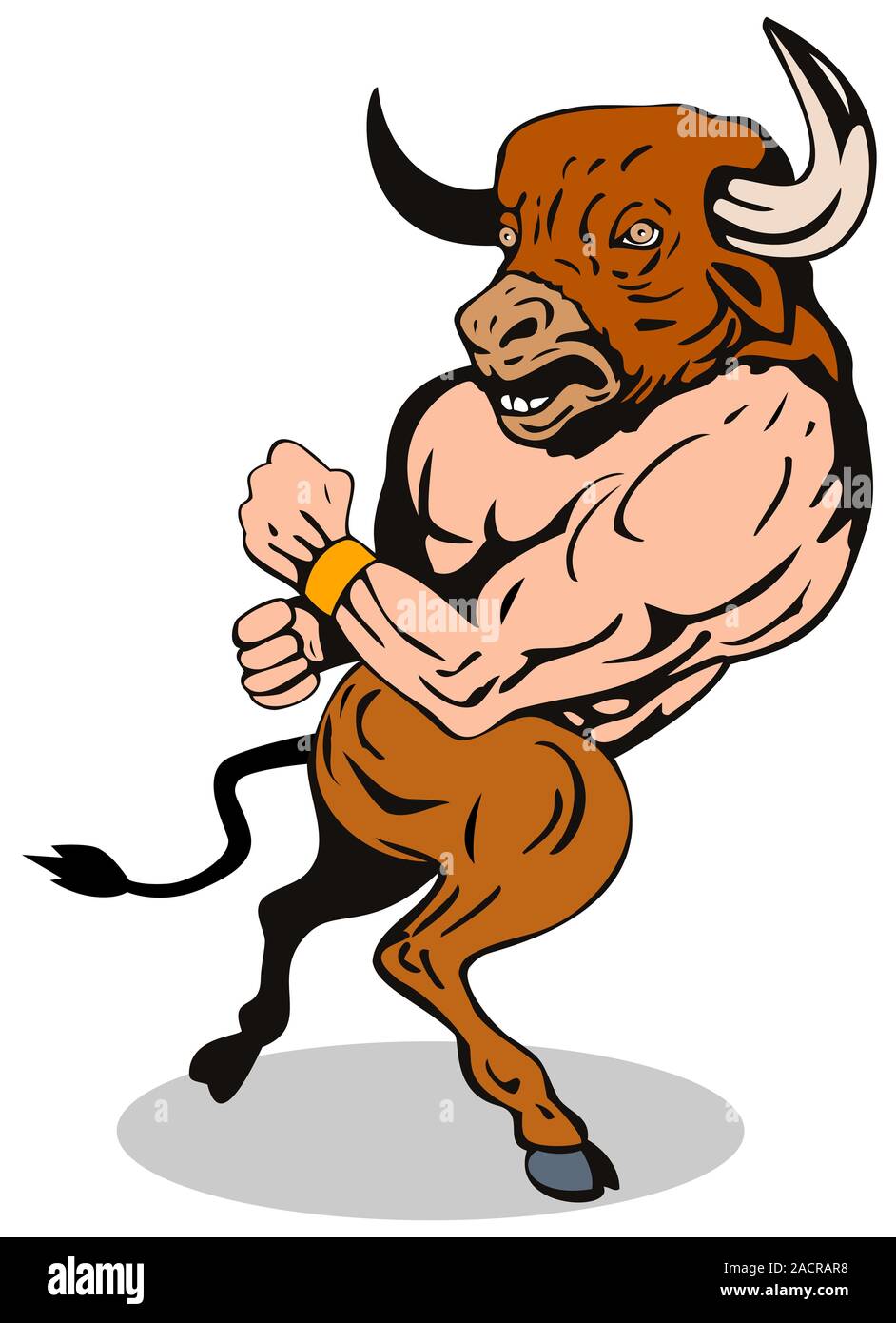 Minotaur illustration Cut Out Stock Images & Pictures - Alamy