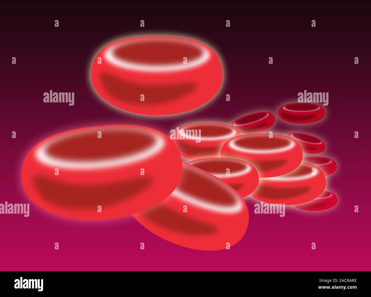 Blood Molecule Maroon Retro Stock Photo - Alamy