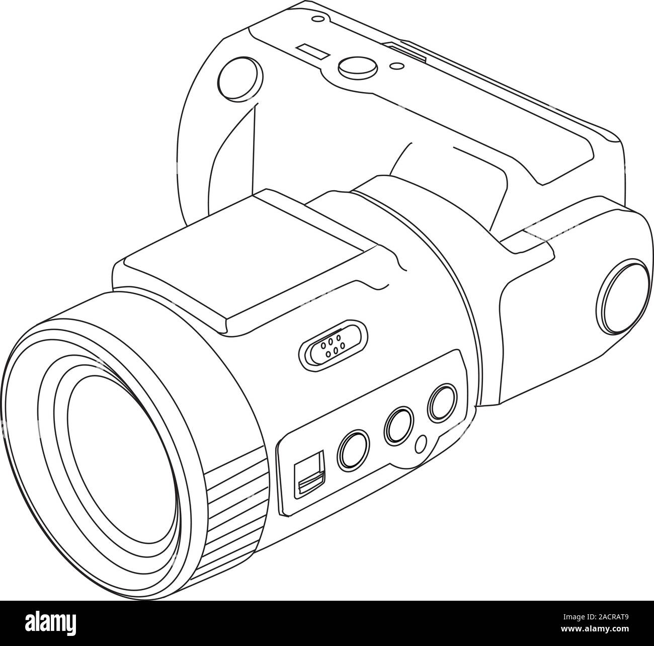Camera line drawing hi-res stock photography and images - Alamy