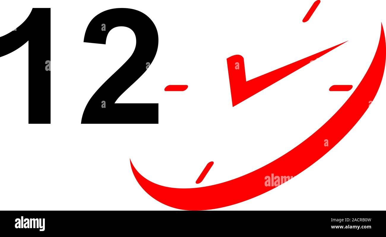 12 hour sign hi-res stock photography and images - Alamy