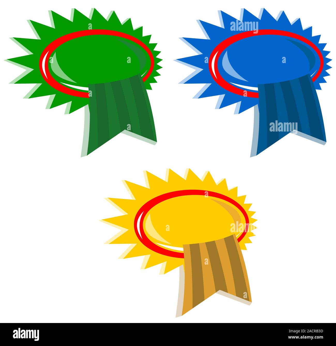 Set of Ribbon Award Stock Photo - Alamy