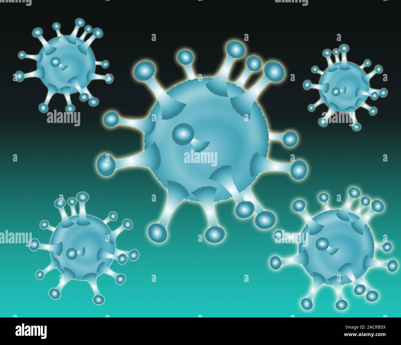 Molecule Virus Graduated Stock Photo - Alamy