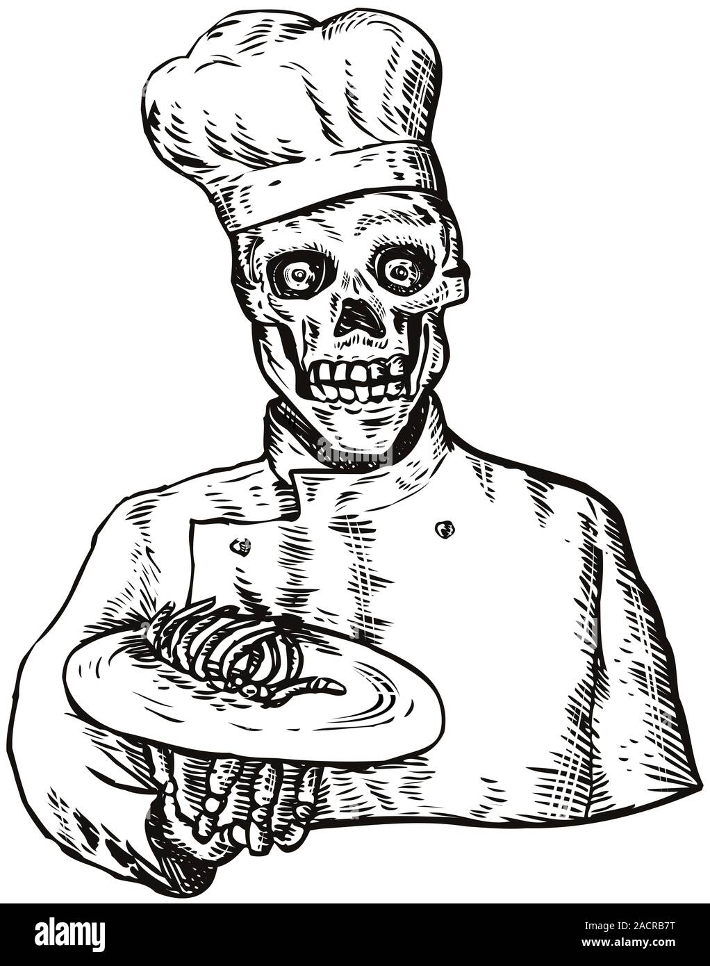 Skeleton chef cook hi-res stock photography and images - Alamy