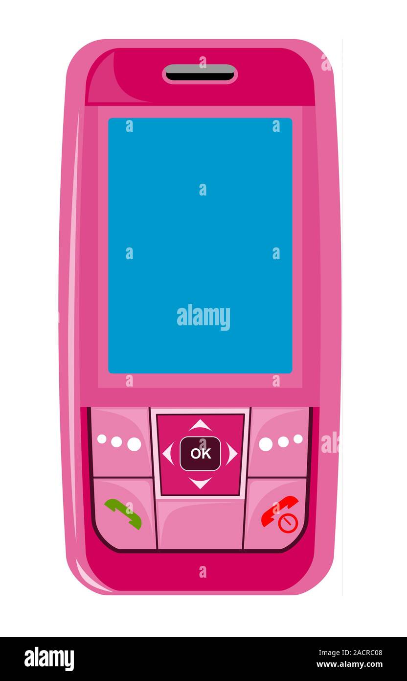 Vintage pink phone Cut Out Stock Images & Pictures - Alamy
