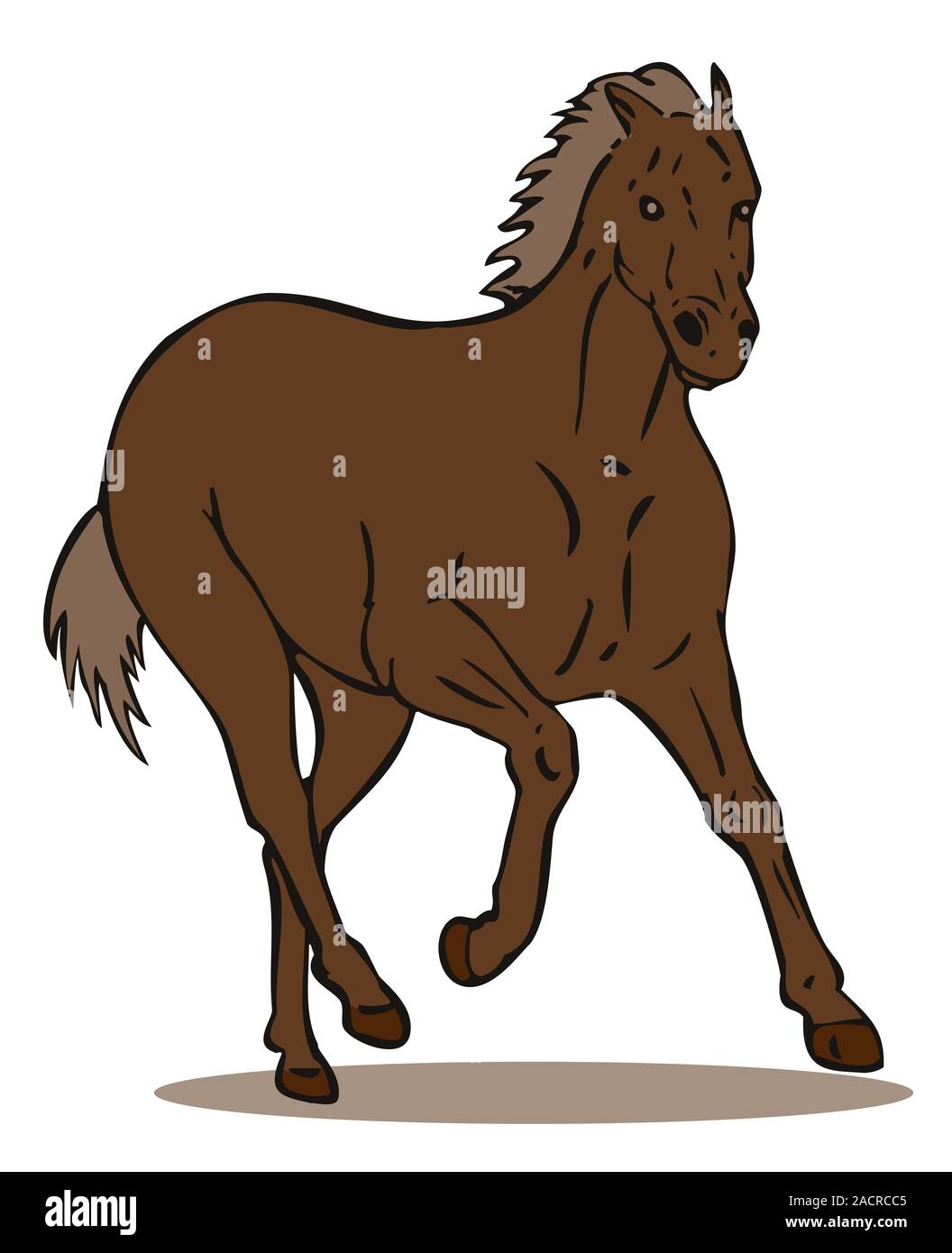 Horse galloping retro hi-res stock photography and images - Alamy