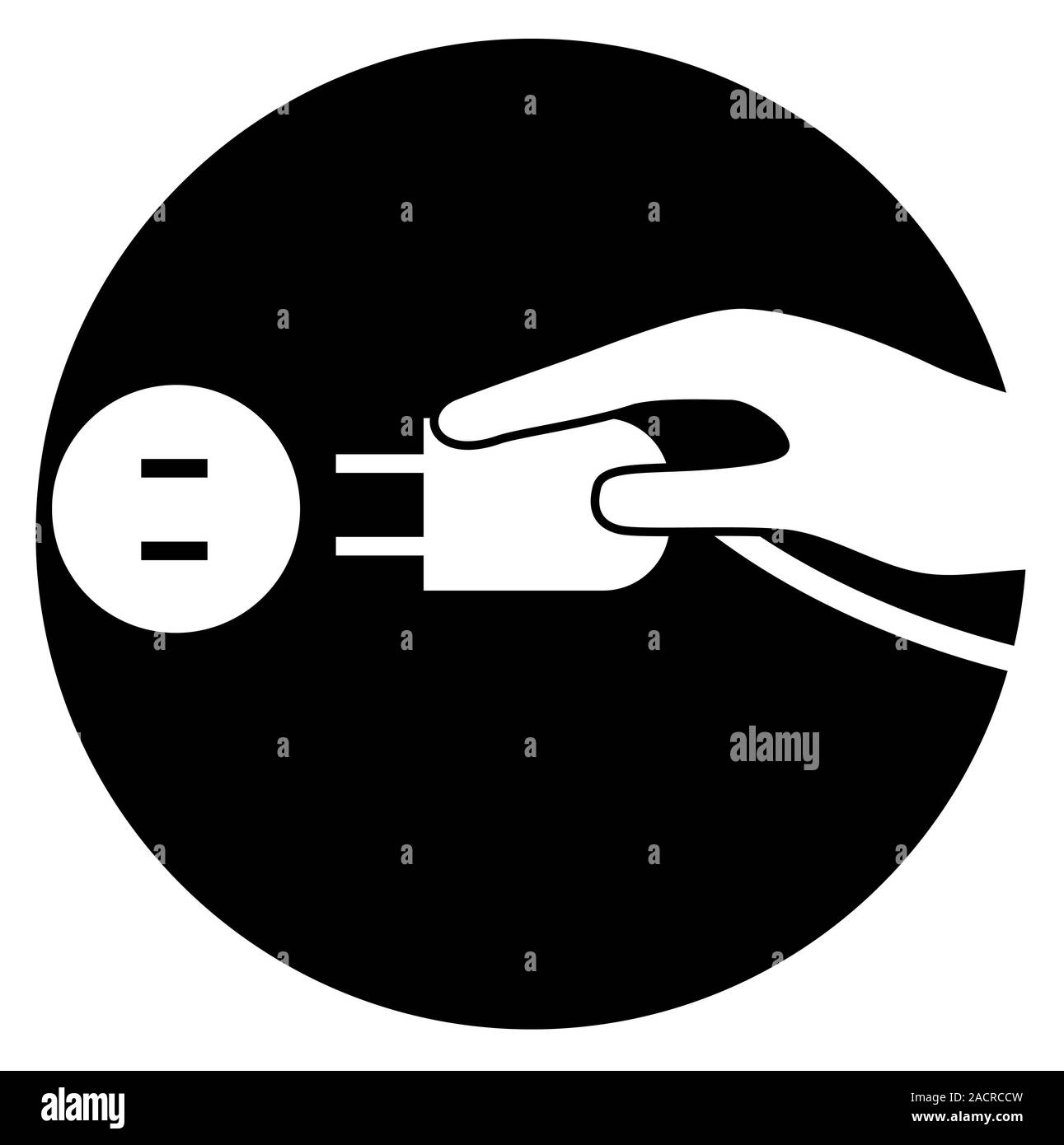 Hand Plug Outlet Retro Stock Photo - Alamy