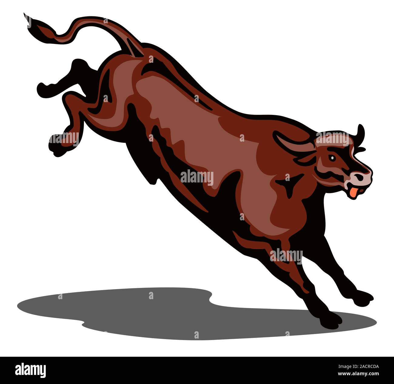 Cow jumping vector hi-res stock photography and images - Alamy
