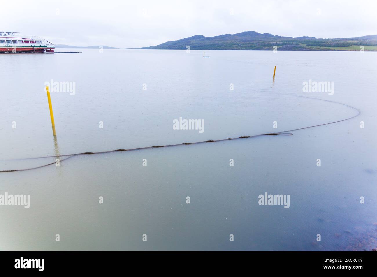 bow net in a lake on Iceland Stock Photo - Alamy