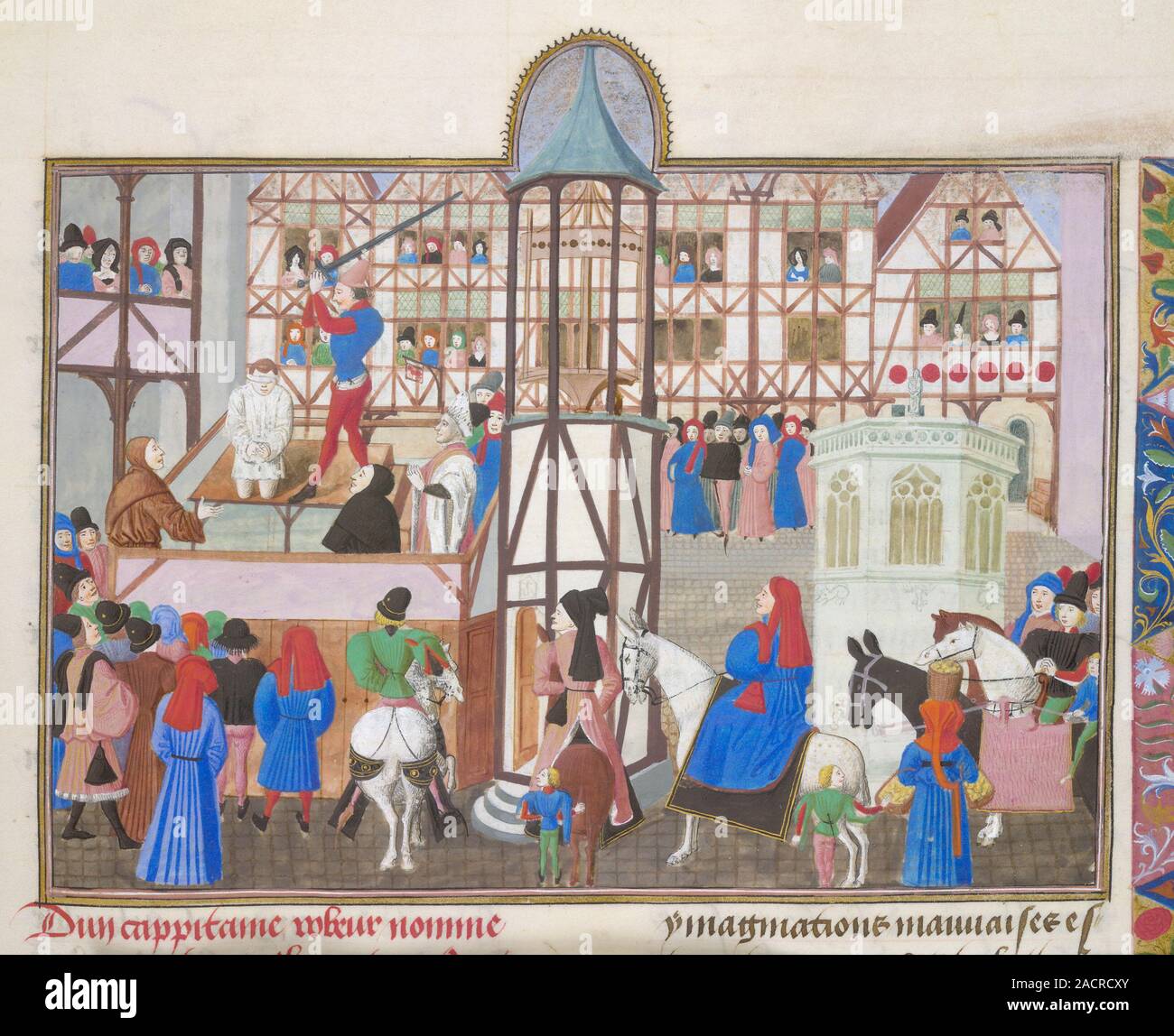 Public execution of the brigand captain Amerigo Marcel by the sword ...