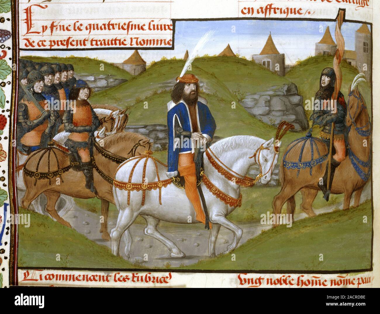 Hannibal on horseback at the head of his troops Stock Photo - Alamy