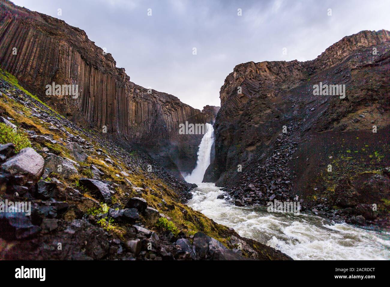 Litlanesfoss waterfall on Iceland Stock Photo - Alamy