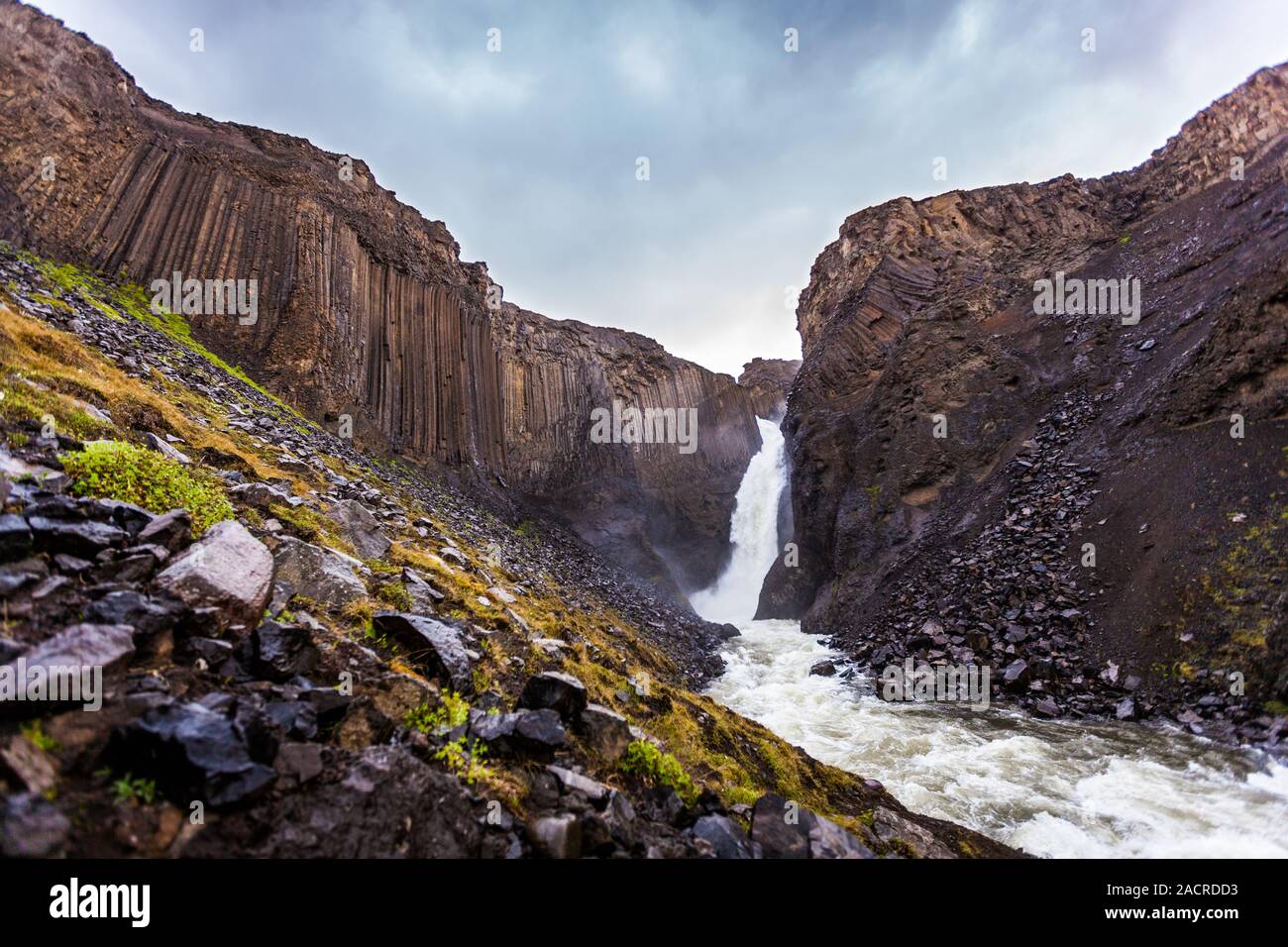 Litlanesfoss waterfall on Iceland Stock Photo - Alamy