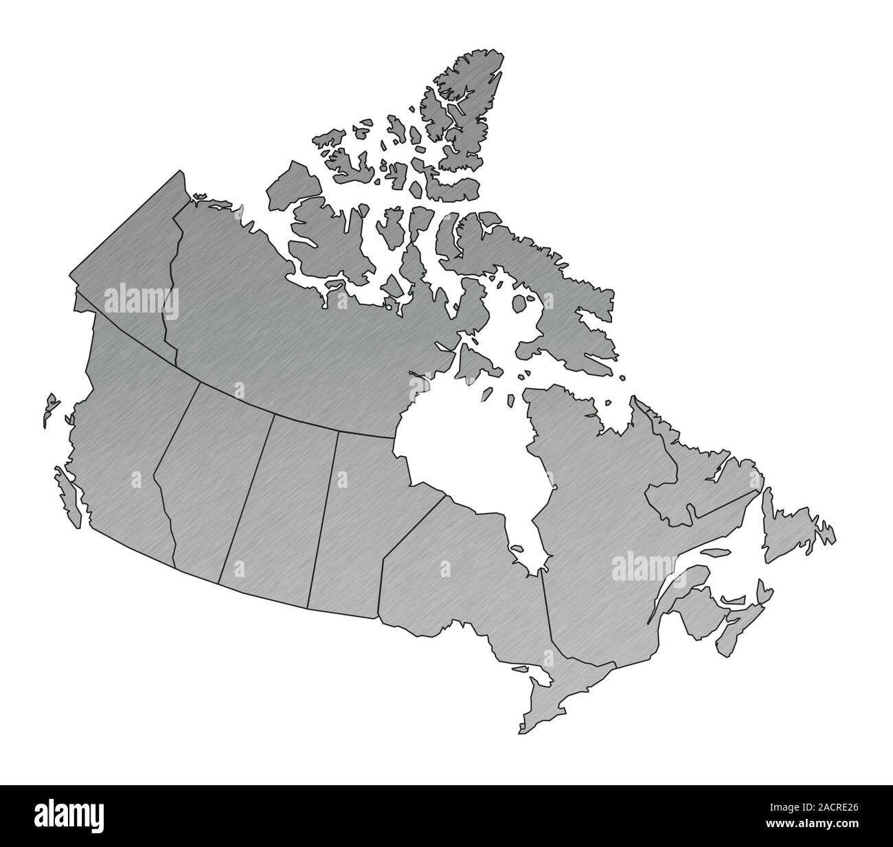 Vintage canada map Cut Out Stock Images & Pictures - Alamy