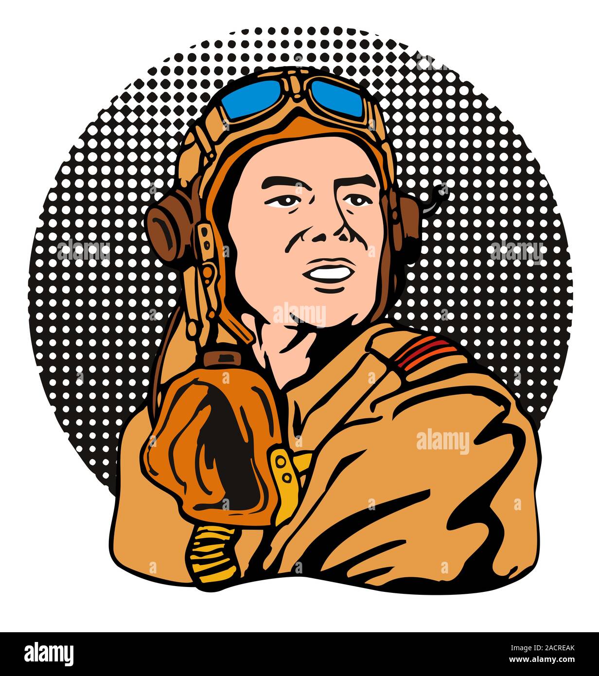 Vintage pilot airman Cut Out Stock Images & Pictures - Alamy