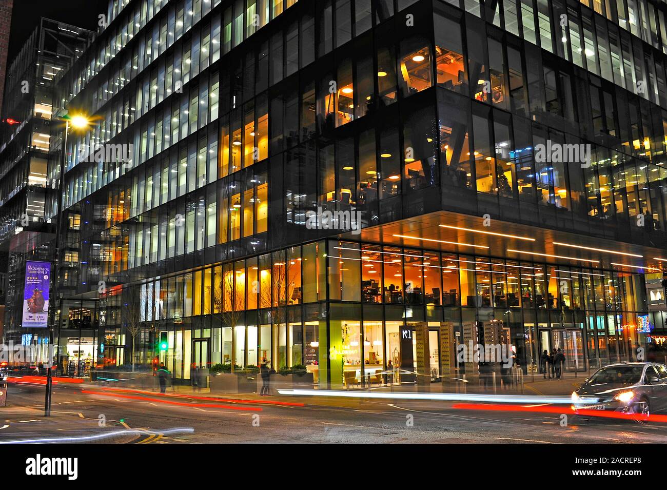 Office building at Number one (No 1) Spinningfields, Manchester, at ...