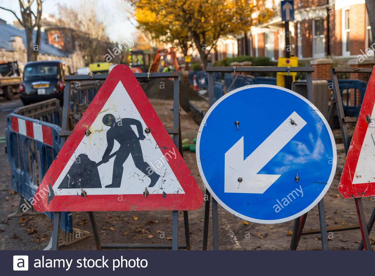 Construction Signs High Resolution Stock Photography and Images - Alamy