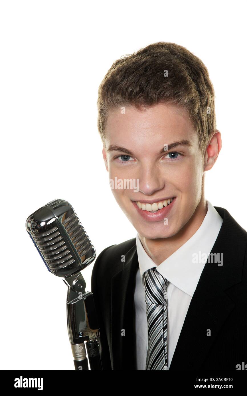 Young singer hi-res stock photography and images - Alamy