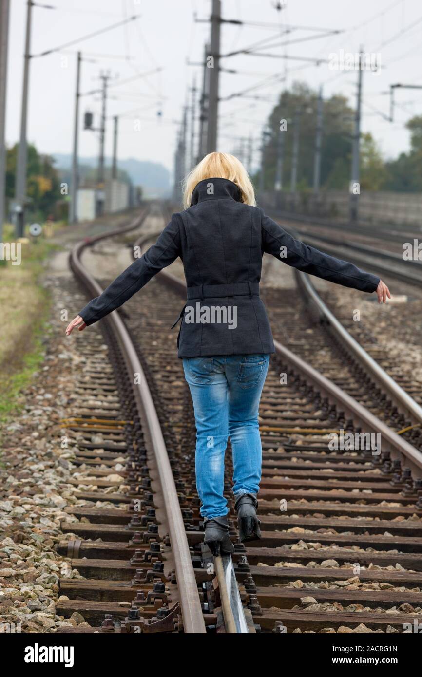 Balancing track hi-res stock photography and images - Alamy