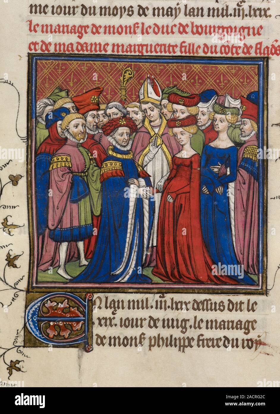 Marriage of Philip II, Duke of Burgundy, to Margaret III, countess of ...