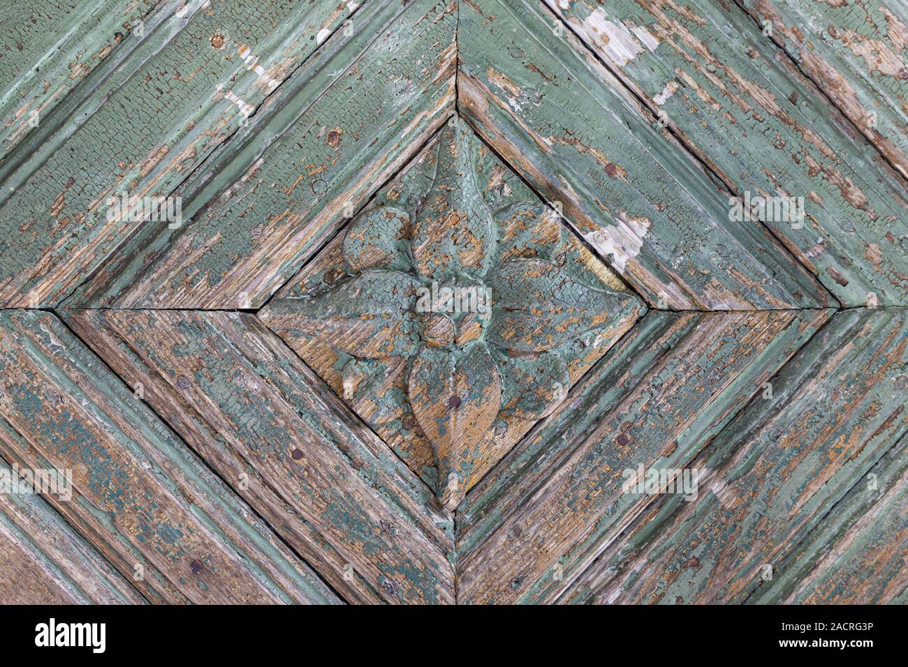 Detail of a weathered wooden door Stock Photo - Alamy