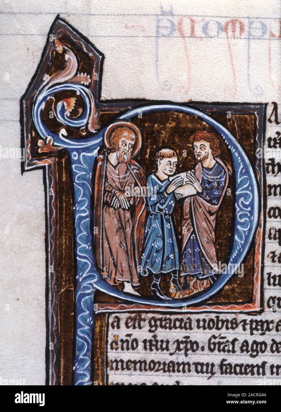 St Paul sending letter, (Miniature only) Epistle of Paul to Philemon ...