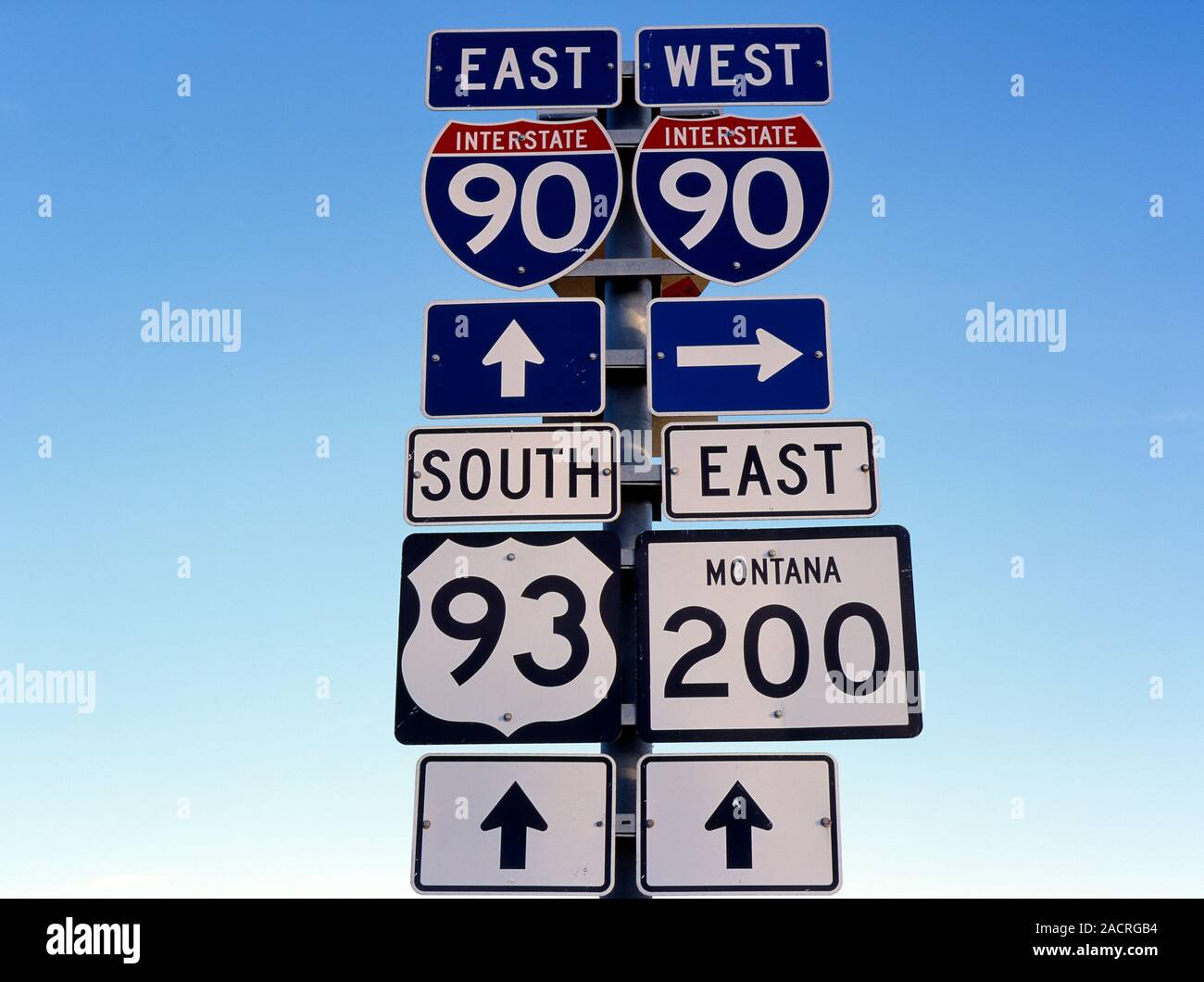 Federal, County and Interstate American Road Signs - Missoula, Montana ...