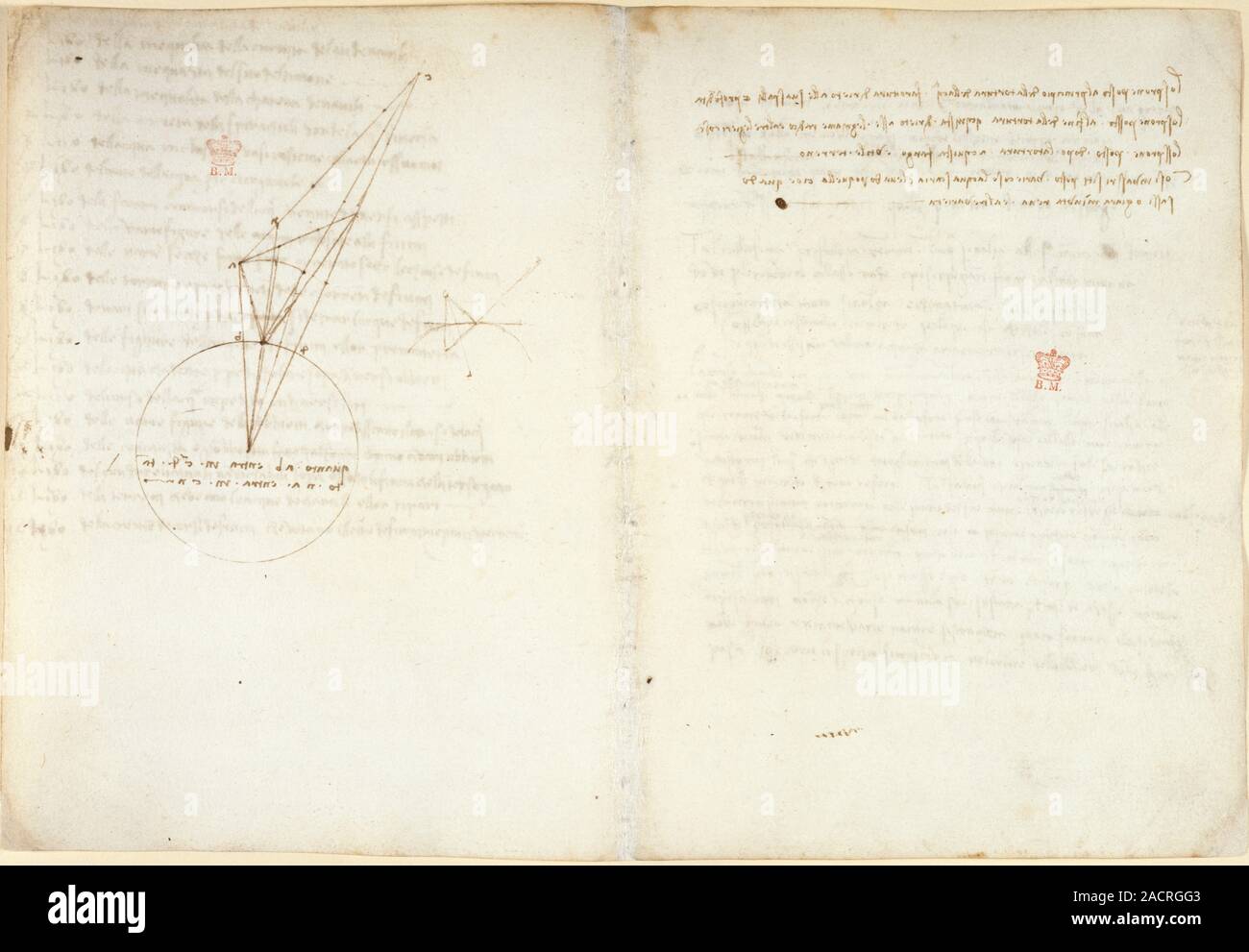 Leonardo da Vinci's notes, Whole folios Notes and diagram by Leonardo ...