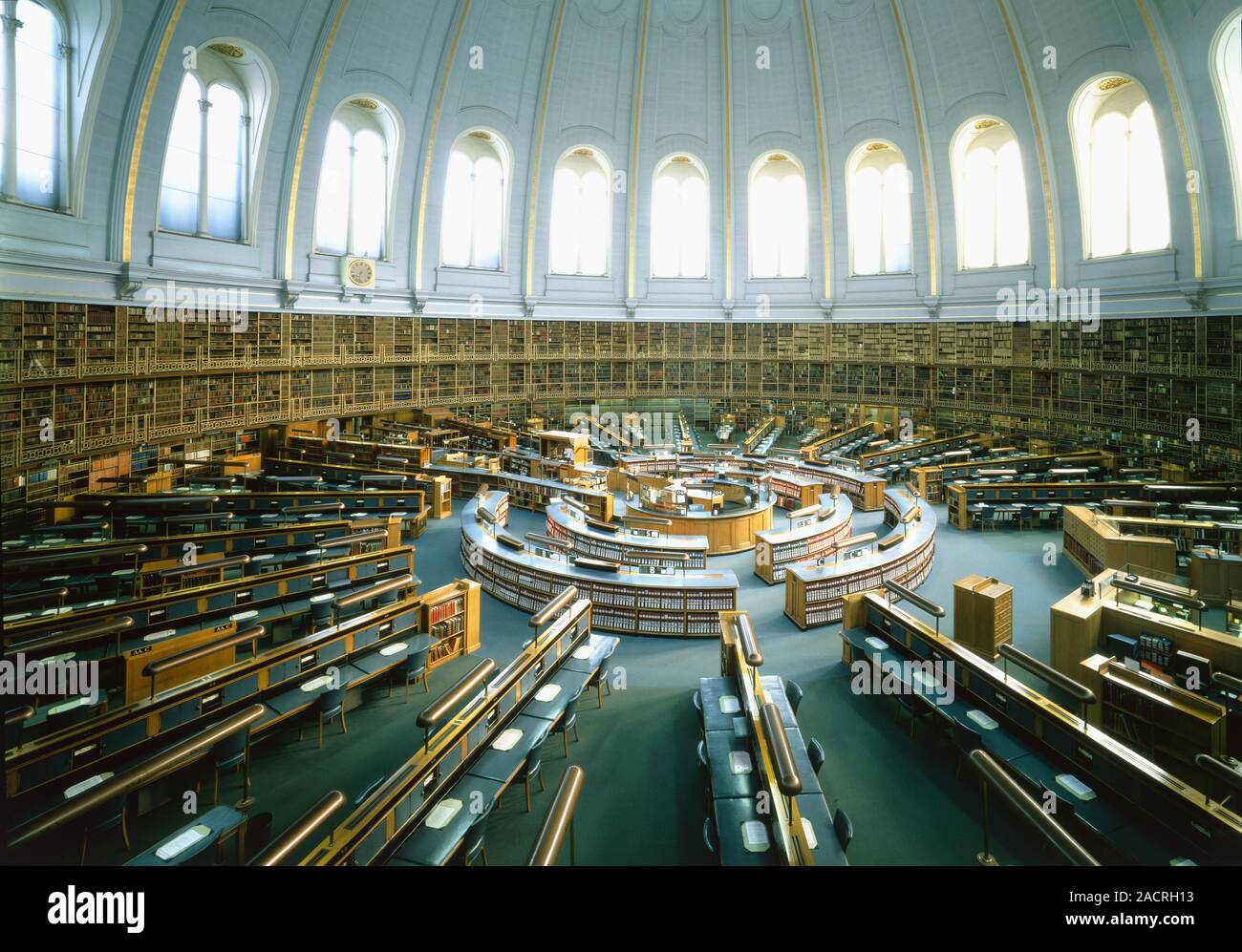 The British Library Reading Room inside the British Museum, Bloomsbury ...