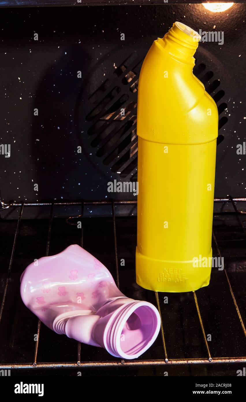 Thermal properties of polythene plastics. Both these polythene bottles ...