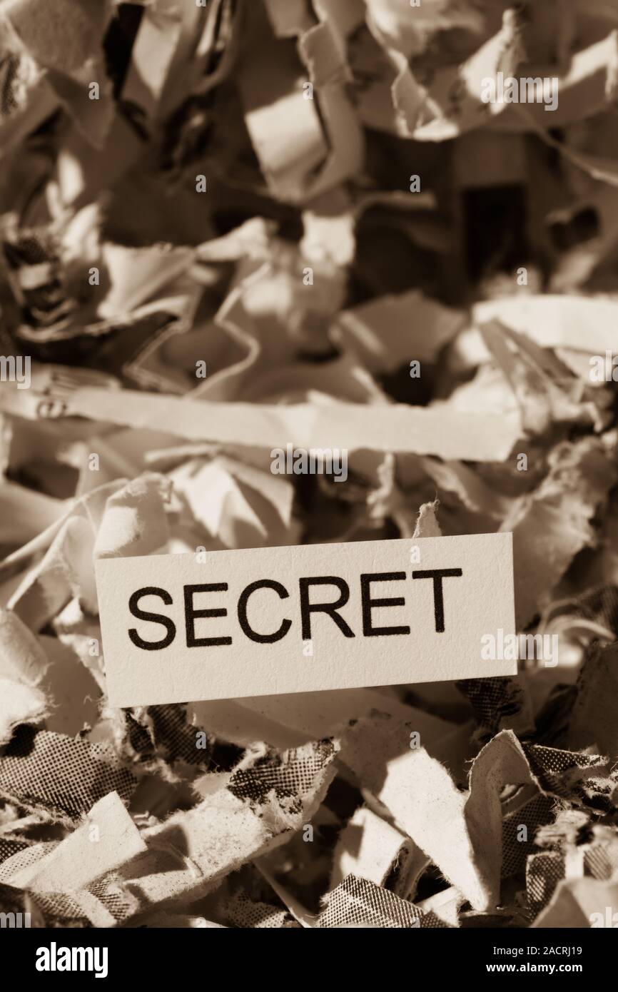 Paper cutlet Secret Stock Photo - Alamy