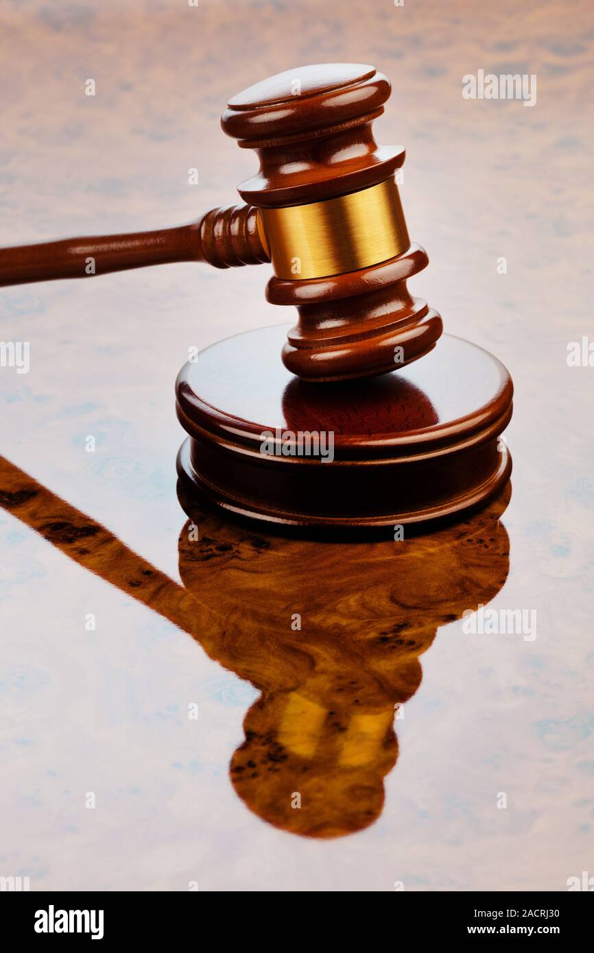 Judge's hammer of a judge Stock Photo - Alamy
