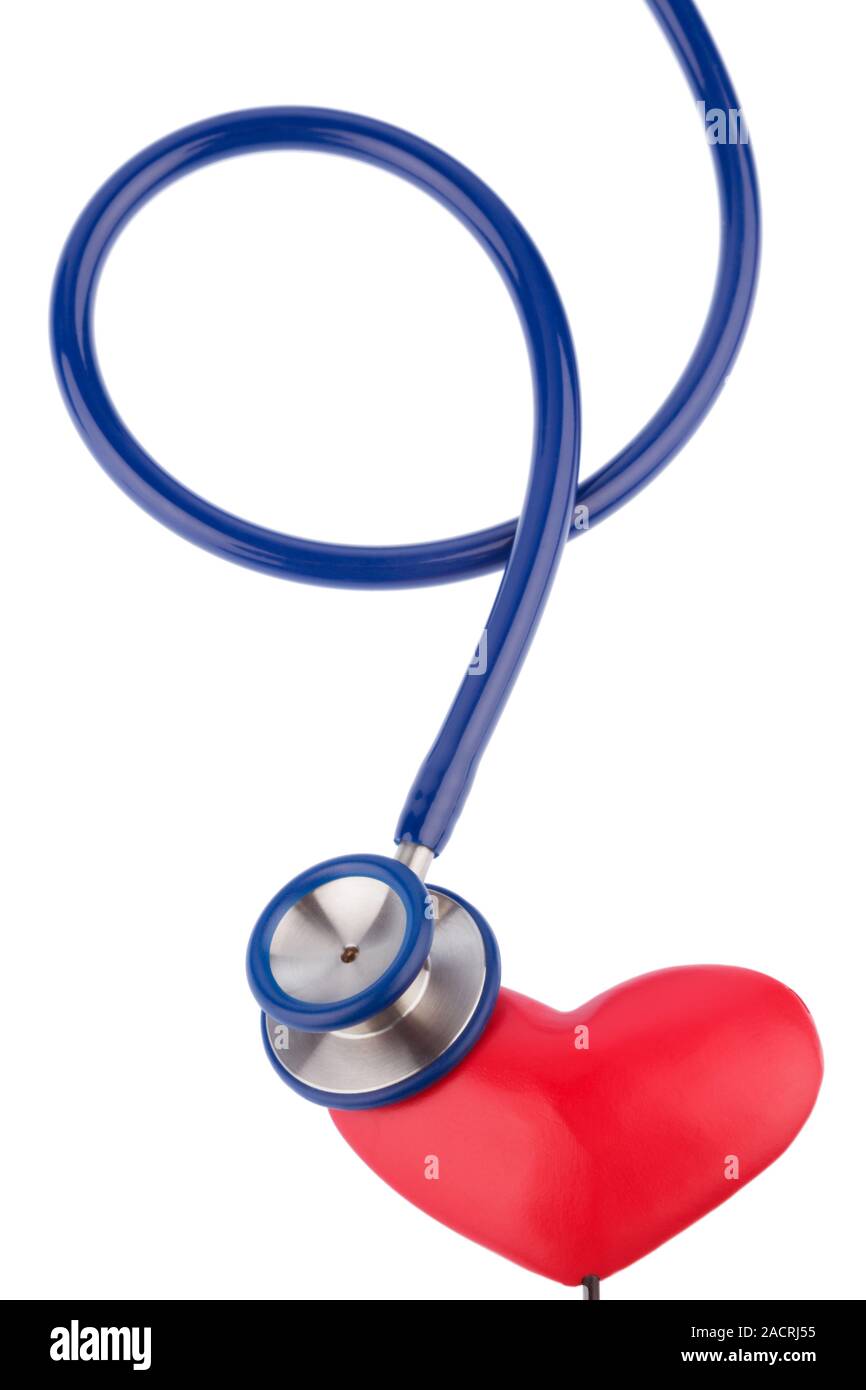 Stethoscope and a heart Stock Photo - Alamy