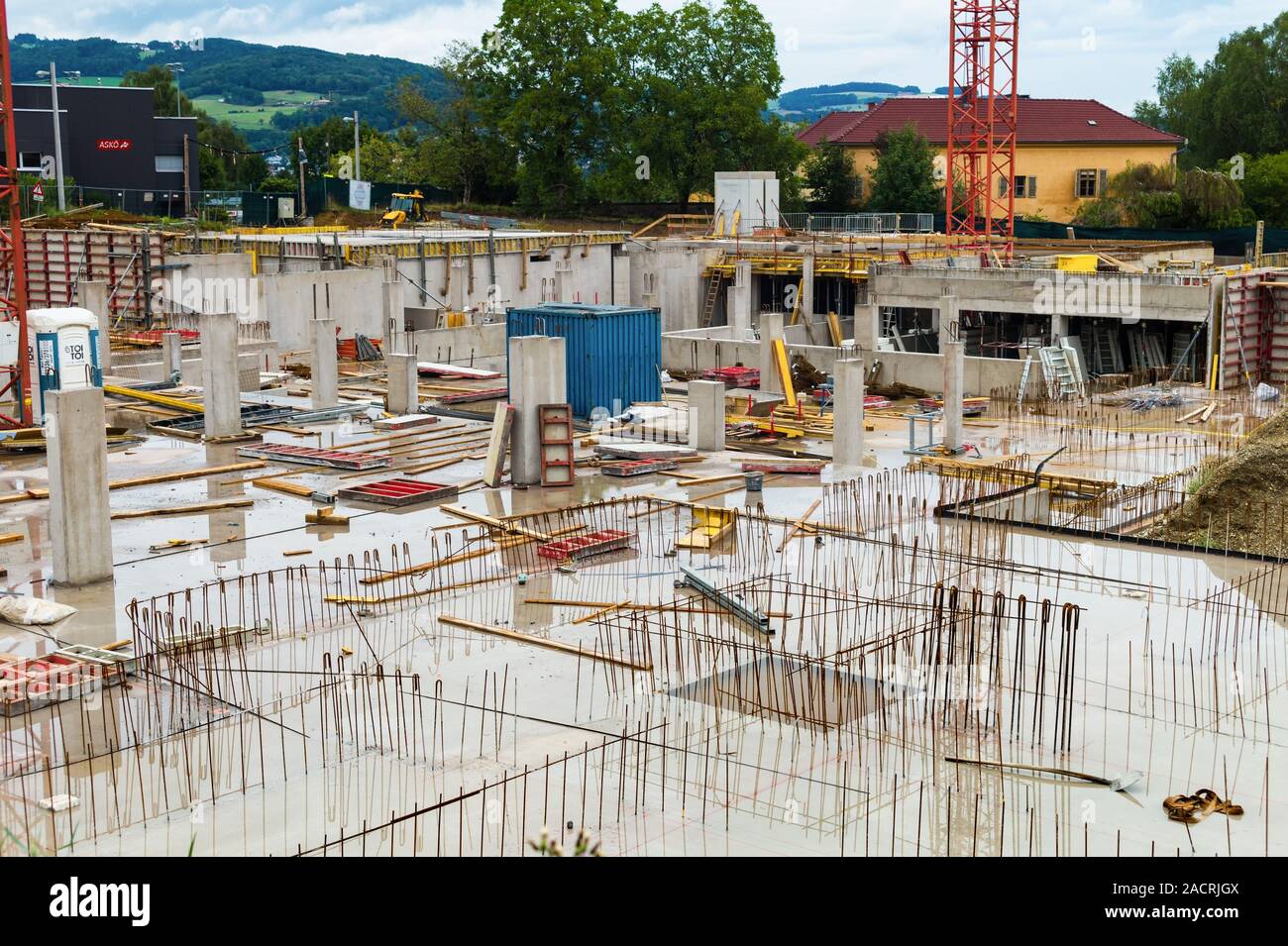 Residential house to be built Stock Photo - Alamy