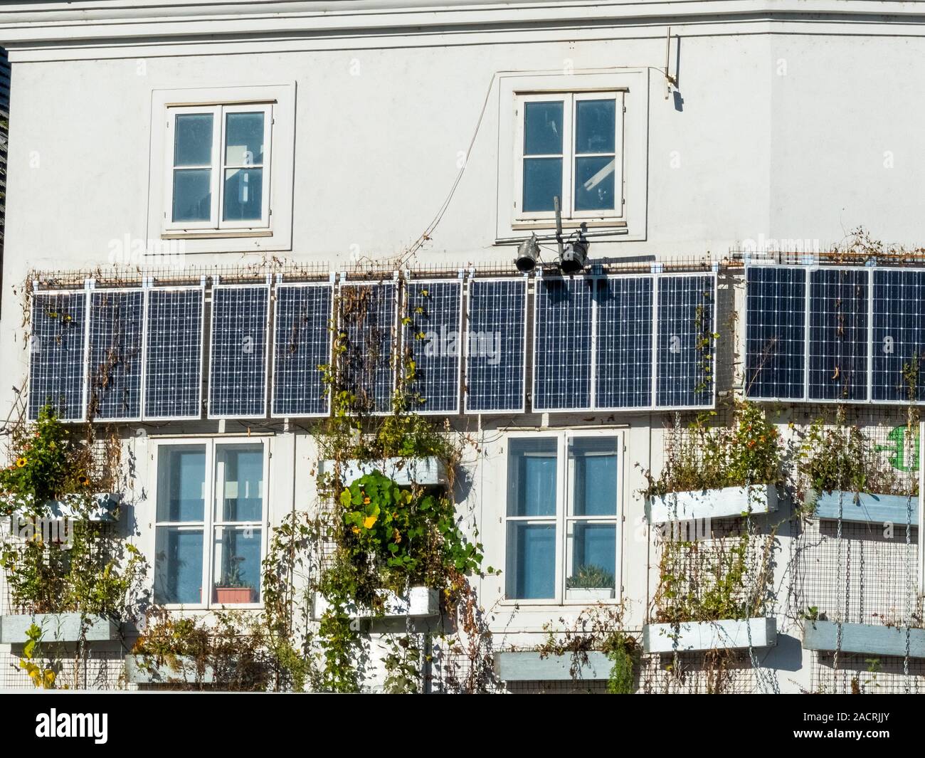 Solar collectors on a residential house Stock Photo - Alamy