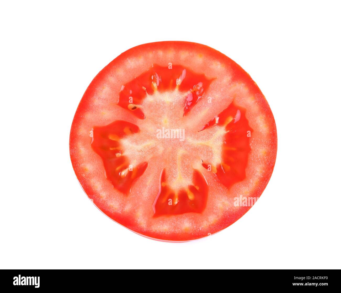 slice of tomato isolated close-up Stock Photo - Alamy