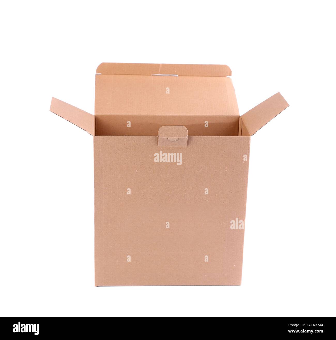 Empty cardboard box isolated Stock Photo - Alamy