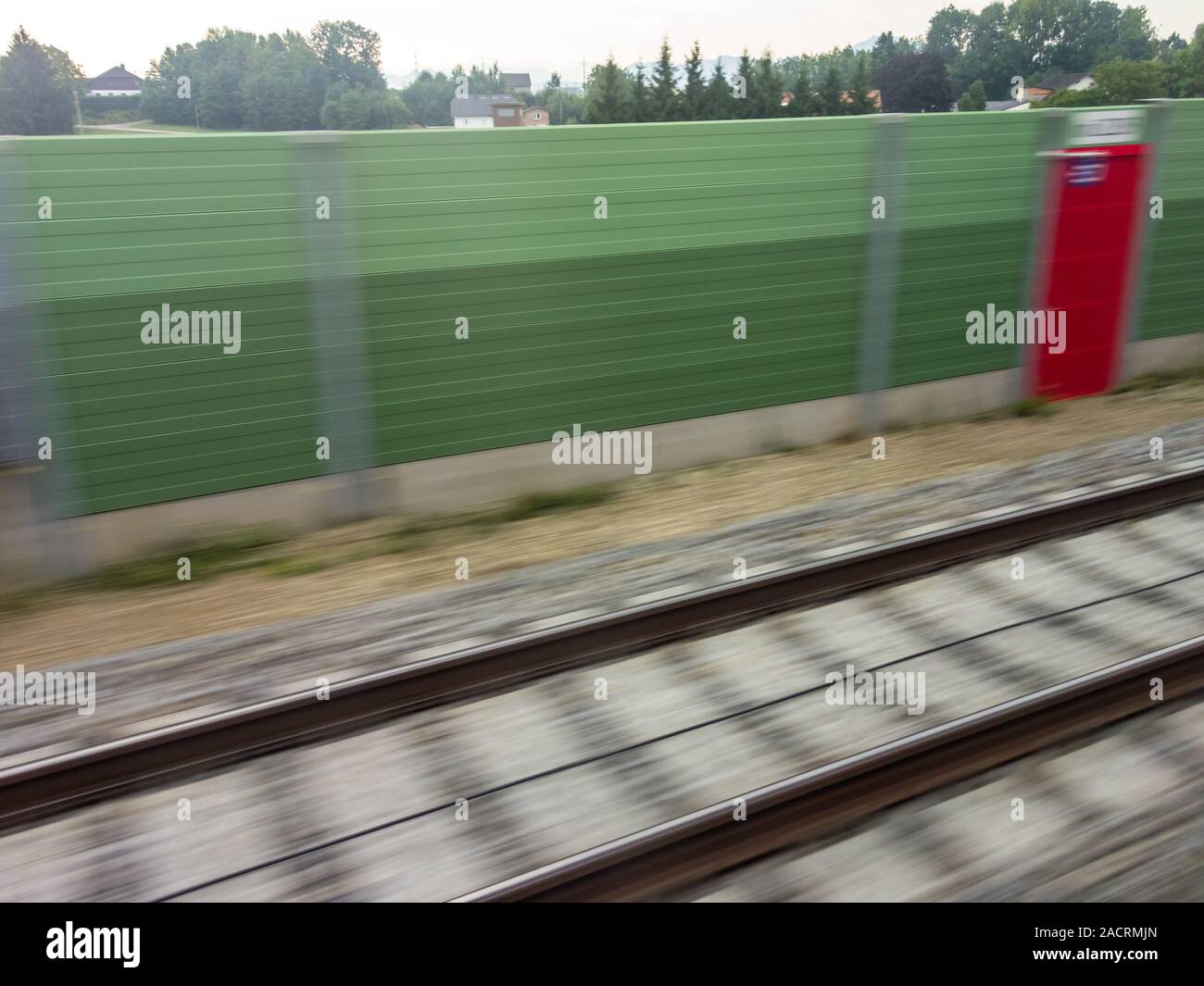 Rails of railway. train ride Stock Photo - Alamy